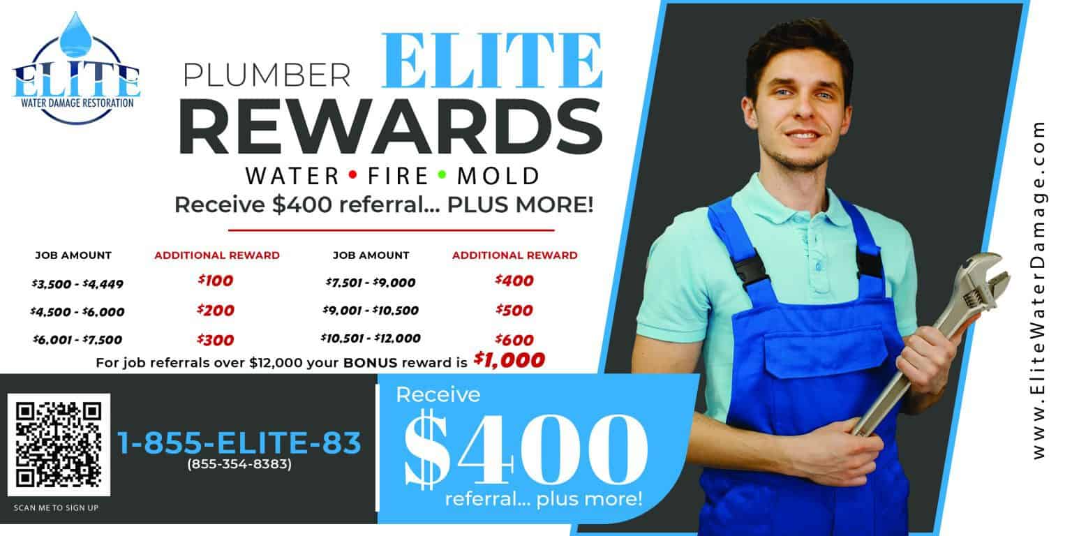 Elite Water Damage Referral Program | Elite Water Damage Restoration